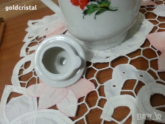 Стар български порцелан чайник кана в Антикварни и старинни предмети в