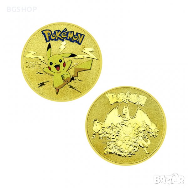 Покемон Пикачу монета / Pokemon Pikachu coin - Gold в Нумизматика и ...