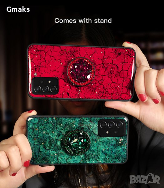 Луксозен кейс с камъни и холдър за Huawei в Калъфи, кейсове в гр ...