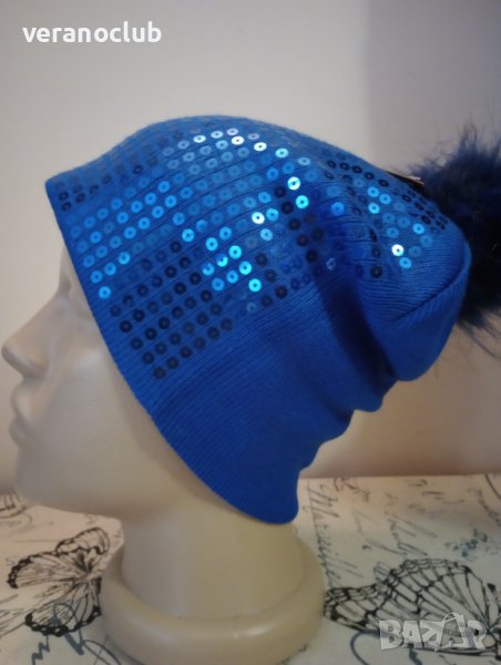 Синя шапка Сини пайети в Шапки в гр. Бургас - ID38657443 — Bazar.bg