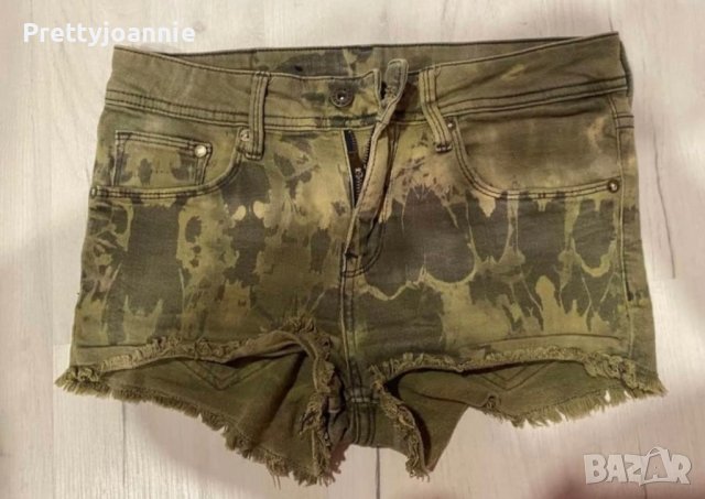 Зелени дънкови къси гащи Handm в Къси панталони и бермуди в гр Враца