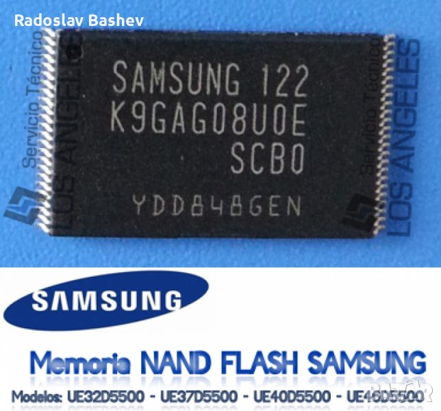 K9GAG08U0E-SCB0 IC-NAND FLASH в Части и Платки в с. Смилян - ID38619173 | Bazar.bg
