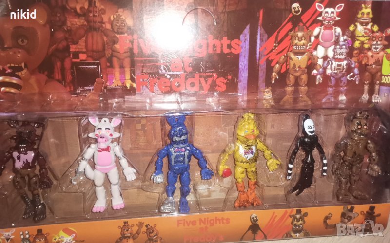 6 бр Five Nights at Freddy's Freddy Фреди нощи пластмасови играчки ...