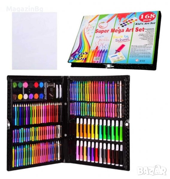 Комплект за Рисуване оцветяване в дървен куфар komplekt za risuvane в ...