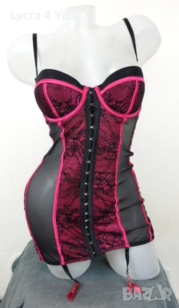 Censored 70/75A еротична нощничка с жартиери в розово и черно в Бельо в гр. София - ID40385488 ...