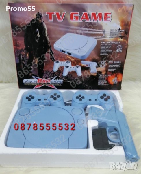 Нинтендо Ретро конзола, TV Game Super 8 BIT, Много вградени игри в ...