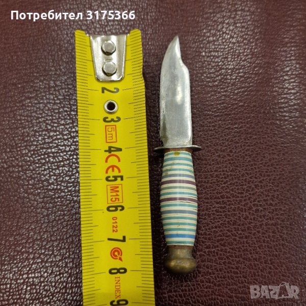 Джобен нож миниатюрна кама с месингово топче в Ножове в гр. Велико ...
