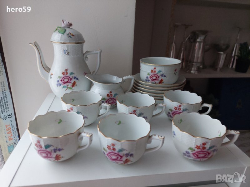 Порцеланов сервиз за кафе фирма Херенд''Herend Queen Victoria Porcelain ...