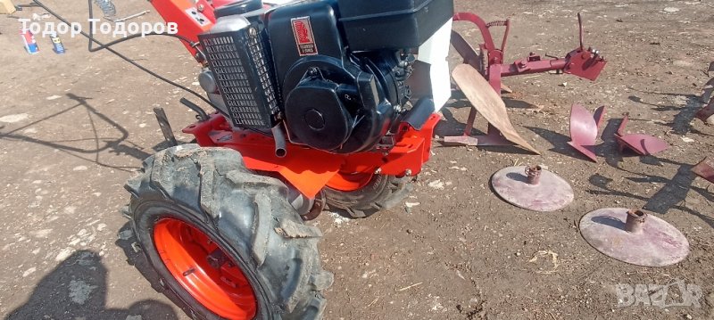 Мотоблок мотофреза с инвентар 12к.с. 320cc 100см.4 скорости и ремарке в ...